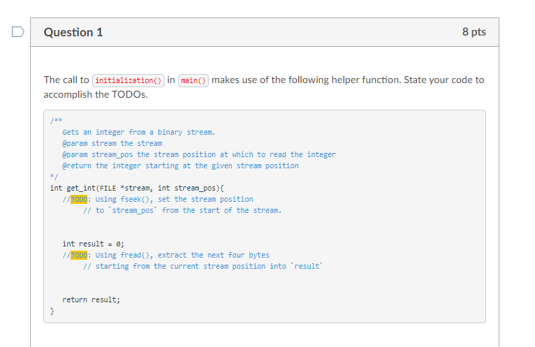 Solved The following main() method modifies the contents of | Chegg.com