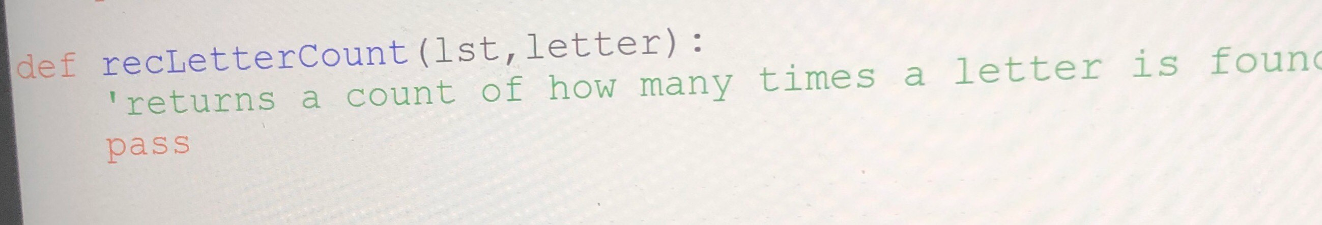 Solved solve with python Write a recursive function | Chegg.com