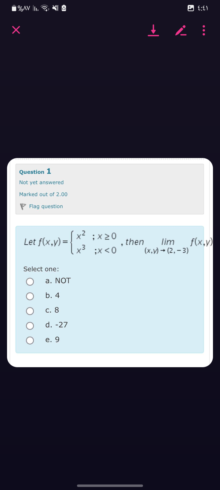 Solved Let f(x,y)={x2,;x≥0x3,;x