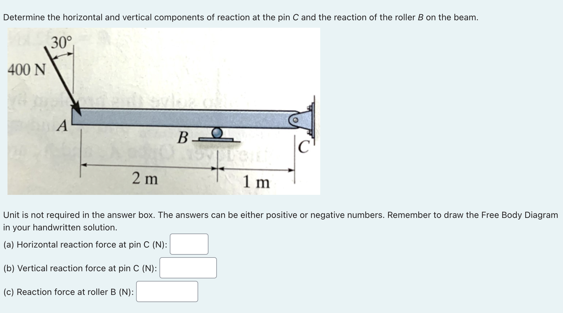 Solved Determine the horizontal and vertical components of | Chegg.com