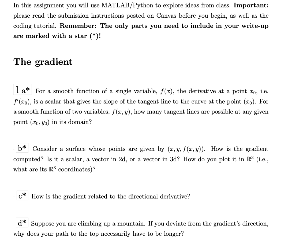 Solved In this assignment you will use MATLAB/Python to | Chegg.com