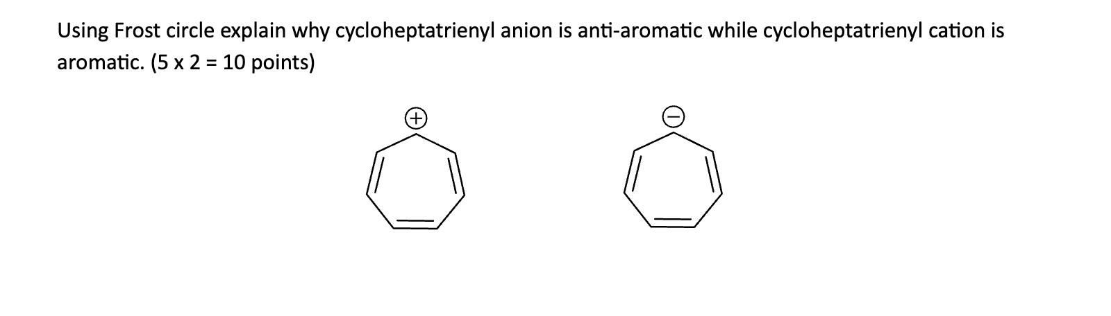 Solved Use a Frost circle to identify and explain the | Chegg.com