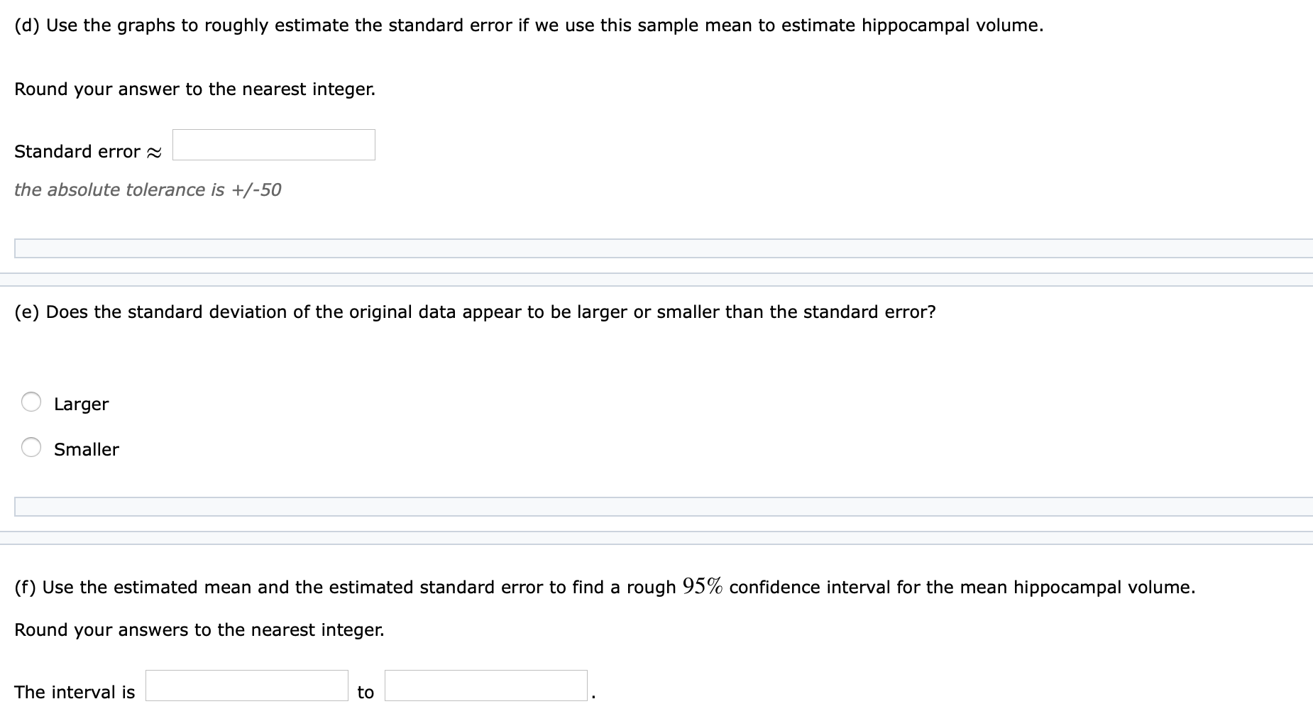 Solved Chapter 3, Section 3, Exercise 087 Brain Hippocampal | Chegg.com