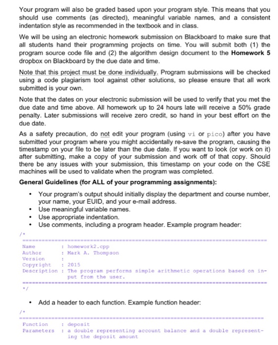 Solved PROGRAM DESCRIPTION: In this C++ program, you will | Chegg.com