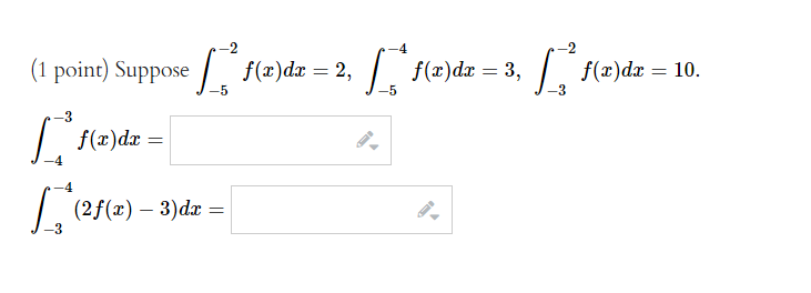 Solved (1 ﻿point) ﻿Suppose | Chegg.com
