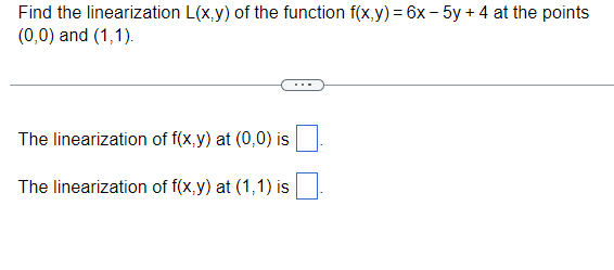 Solved Find the linearization L(x,y) of the function | Chegg.com