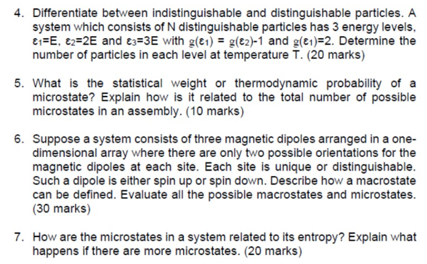 Solved 4 Differentiate Between Indistinguishable And