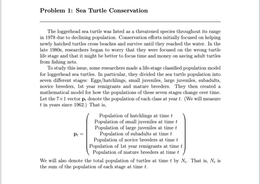 The loggerhead sea turtle was listed as a threatened | Chegg.com