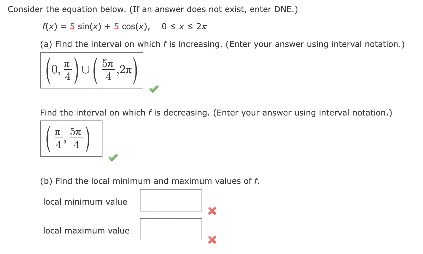 Solved onsider the equation below. (If an answer does not | Chegg.com