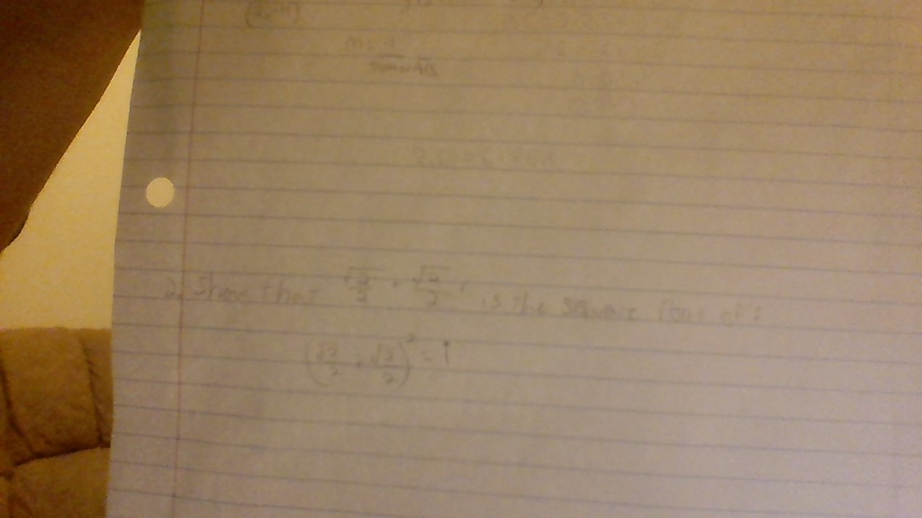 Solved show that the sqrt(2)/2+sqrt(2)/2 i is the square | Chegg.com