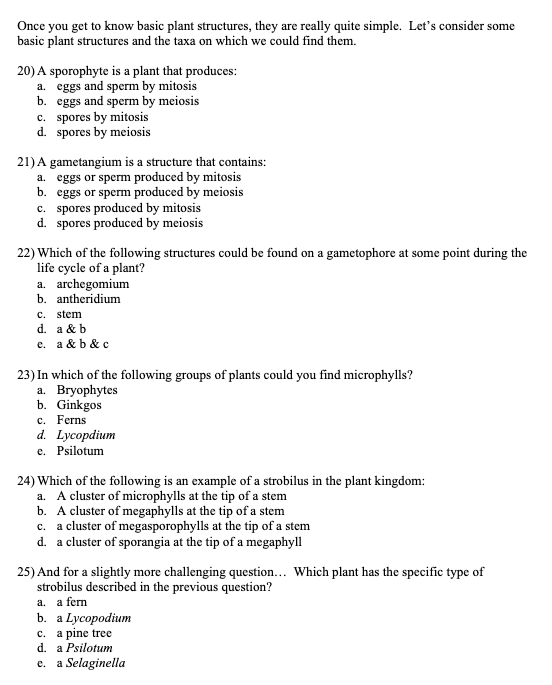 Solved Once you get to know basic plant structures, they are | Chegg.com