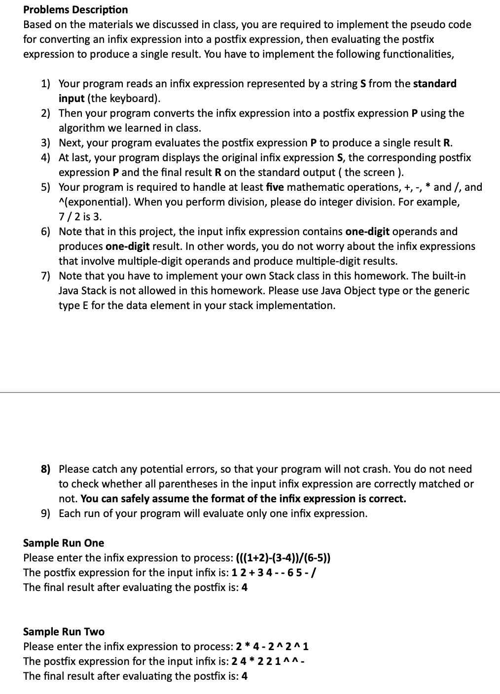 Solved Problems Description Based on the materials we | Chegg.com