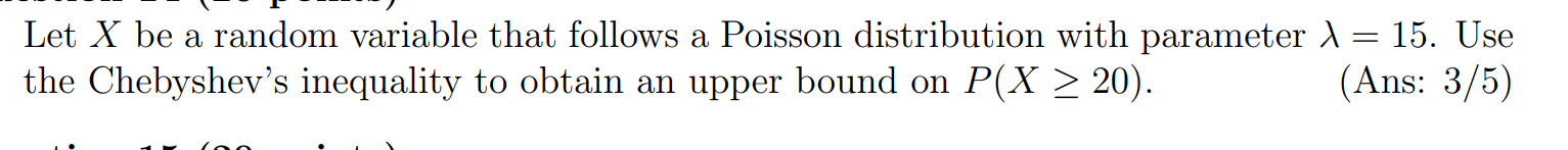 Solved Let x ﻿be a random variable that follows a Poisson | Chegg.com