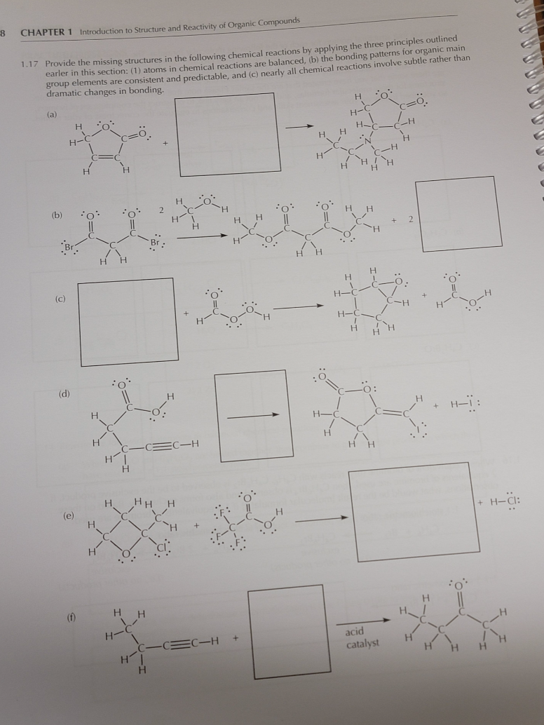 1.17 Provide the missing structures in the following | Chegg.com