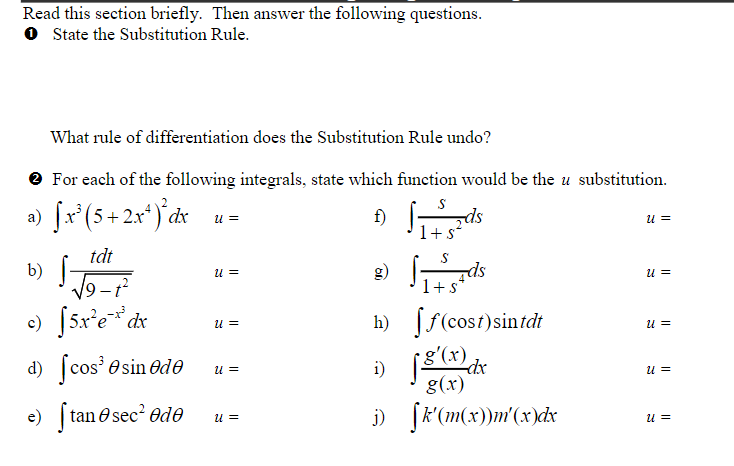 Solved Read this section briefly. Then answer the following | Chegg.com