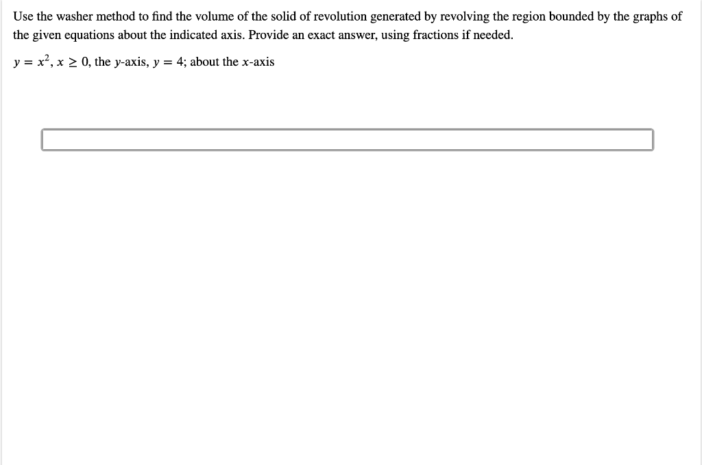 Solved Find the volume of the solid of revolution generated | Chegg.com