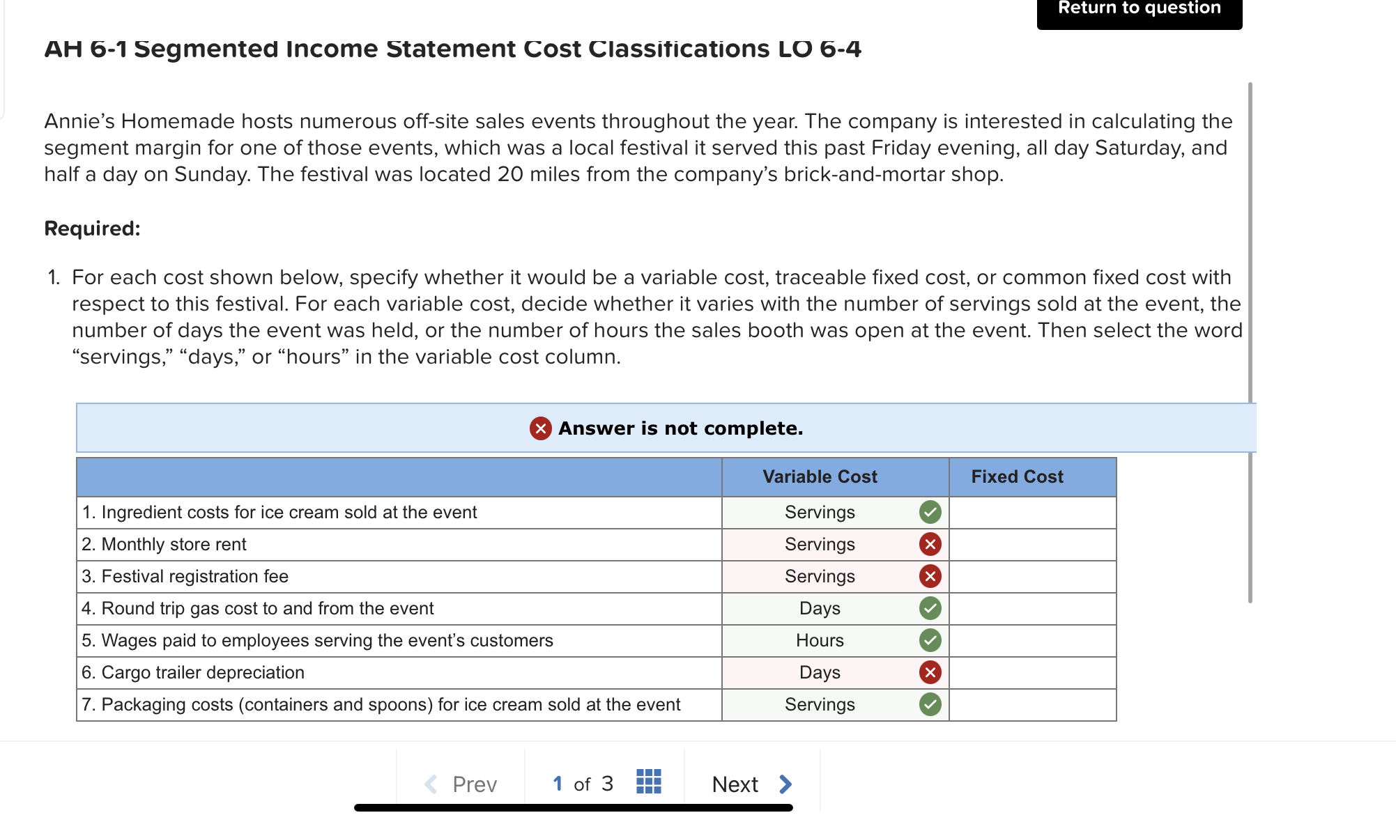 Solved Annie’s Homemade hosts numerous off-site sales events | Chegg.com