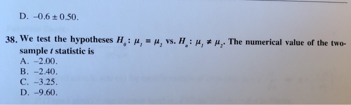 Solved Use the following to answer Questions 37-40. A food | Chegg.com