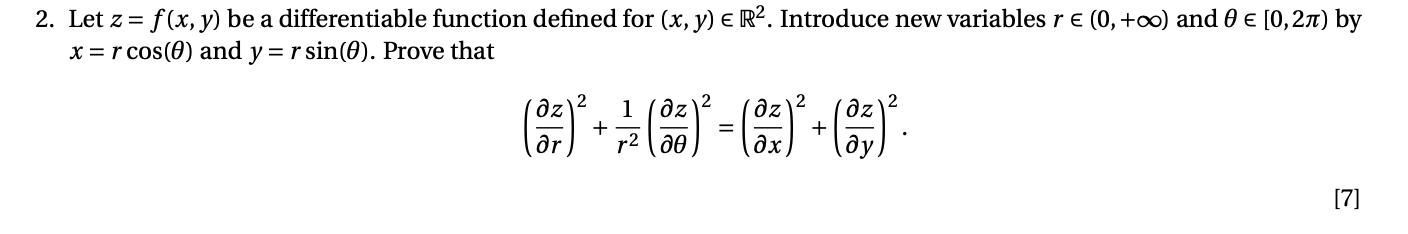 Solved 2. Let z=f(x,y) be a differentiable function defined | Chegg.com