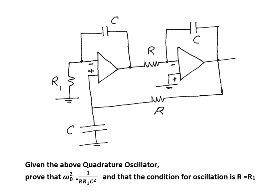 Solved Given the above Quadrature Oscillator, prove that a6 | Chegg.com