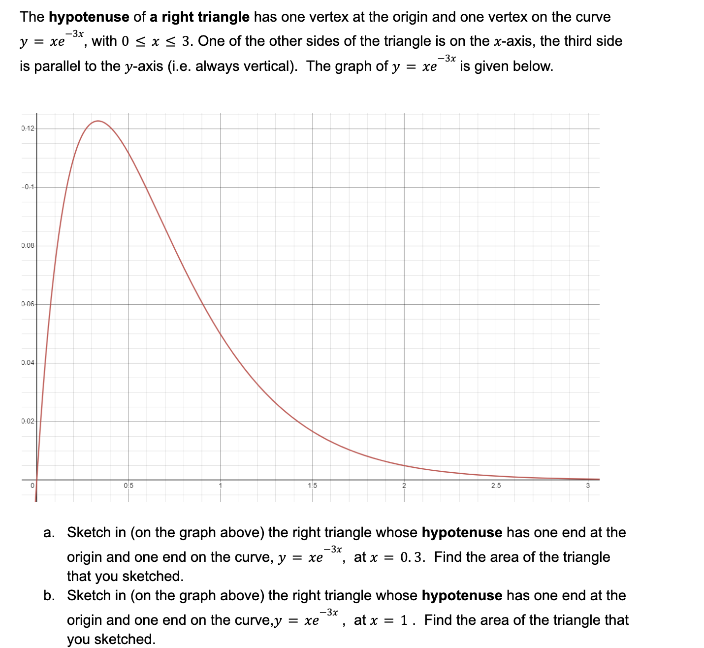 Solved The hypotenuse of a right triangle has one vertex at | Chegg.com