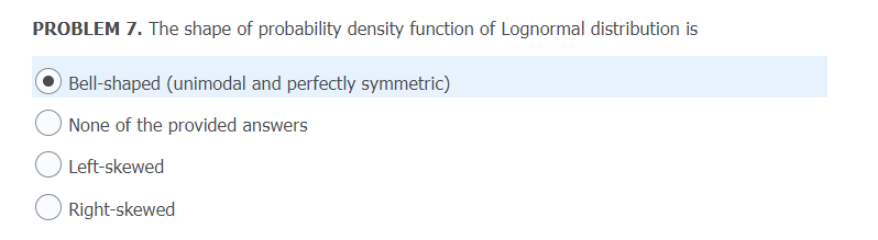 Solved PROBLEM 7. The shape of probability density function | Chegg.com