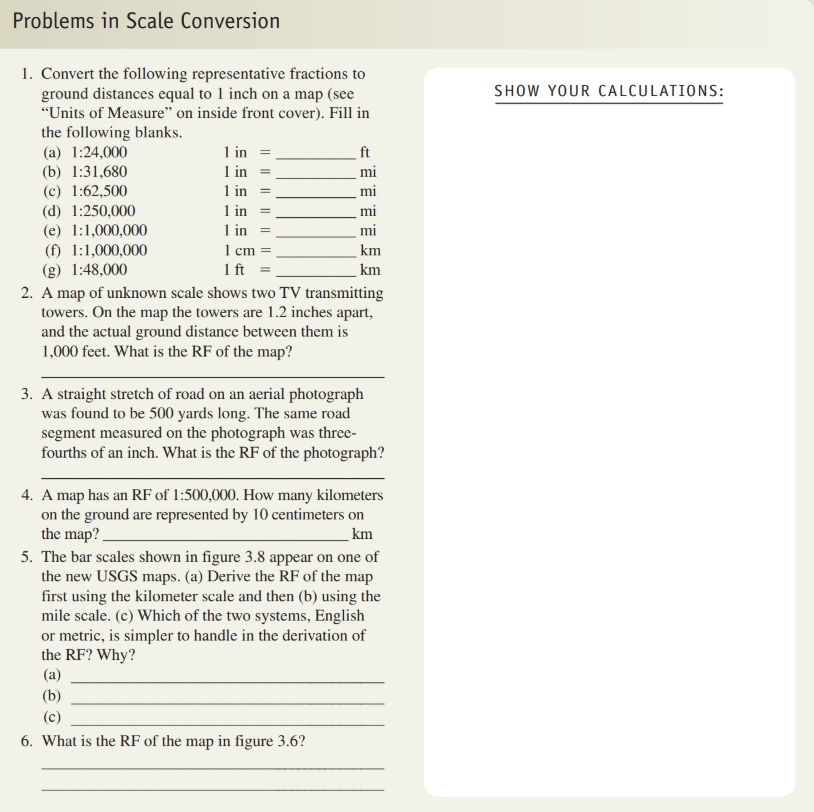 Solved Problems in Scale Conversion 1. Convert the following | Chegg.com