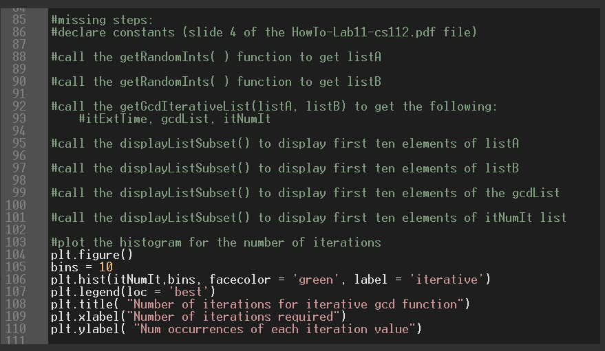 Solved Please fill in the missing code so that the output | Chegg.com