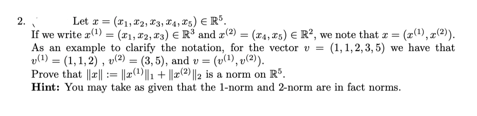 Solved Let x=(x1,x2,x3,x4,x5)∈R5. If we write | Chegg.com