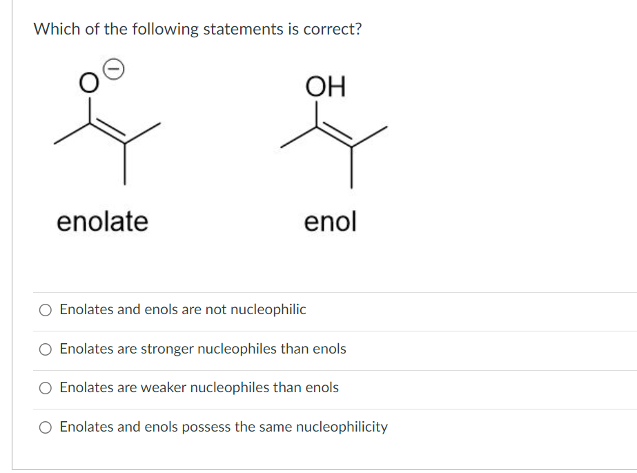 Solved Which of the following statements is correct? | Chegg.com