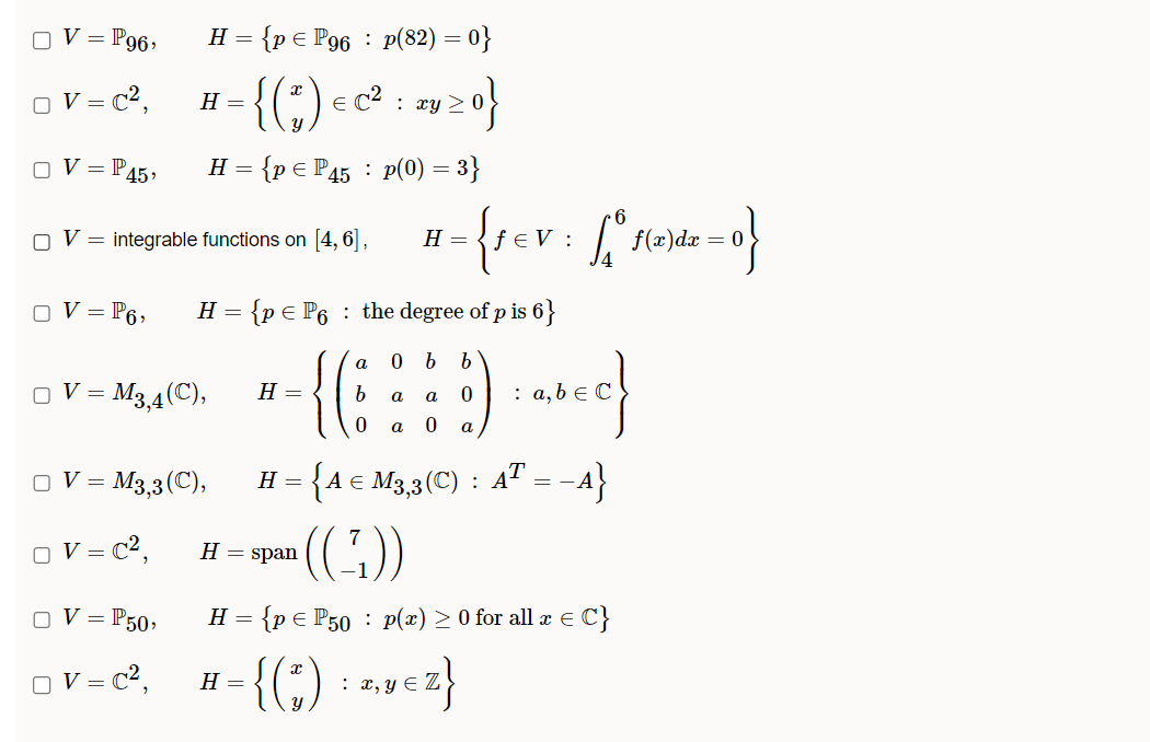 Solved Please explain each one in detail.For each of the | Chegg.com