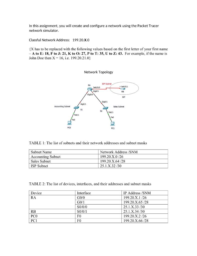 Solved In this assignment, you will create and configure a | Chegg.com