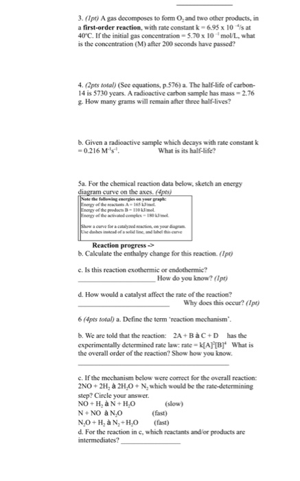 Please write clearly, show all work, and give answers | Chegg.com