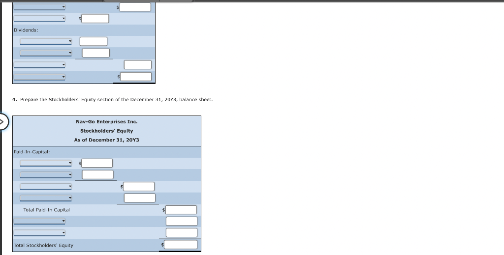 Solved Entries for Selected Corporate Transactions Nav-Go | Chegg.com