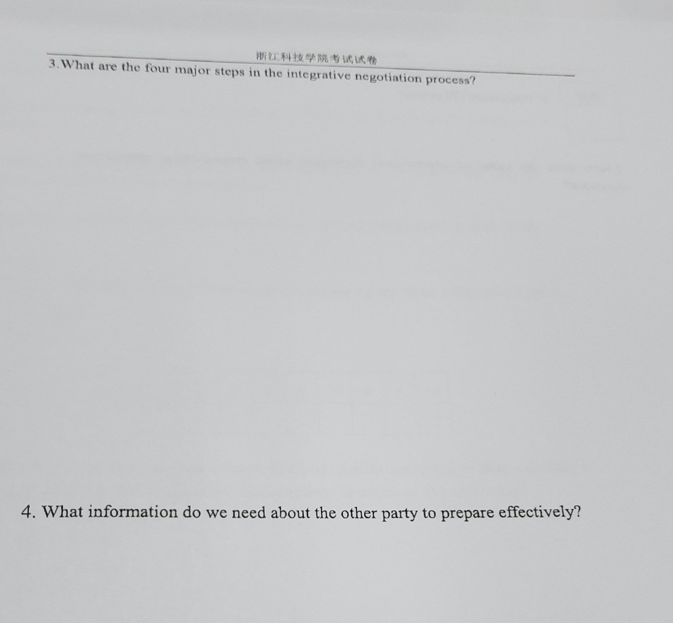 Solved With 3. What are the four major steps in the | Chegg.com