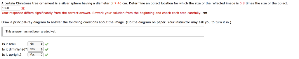 Solved A certain Christmas tree ornament is a silver sphere | Chegg.com