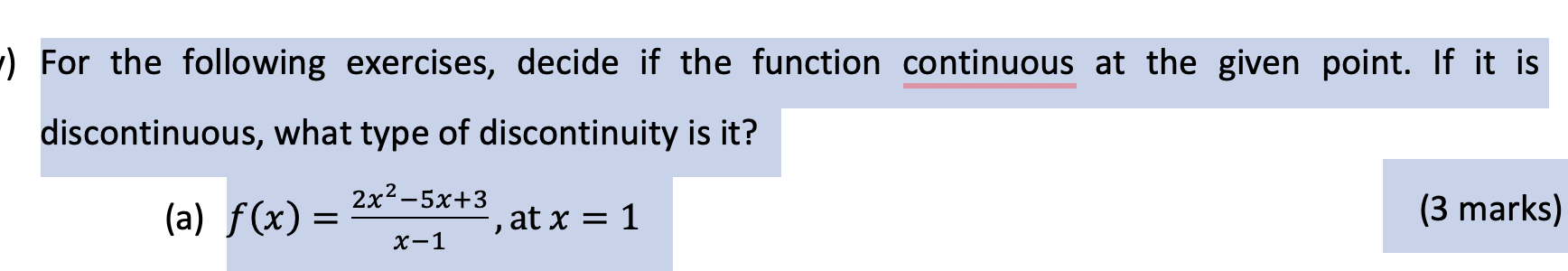 Solved For the following exercises, decide if the function | Chegg.com