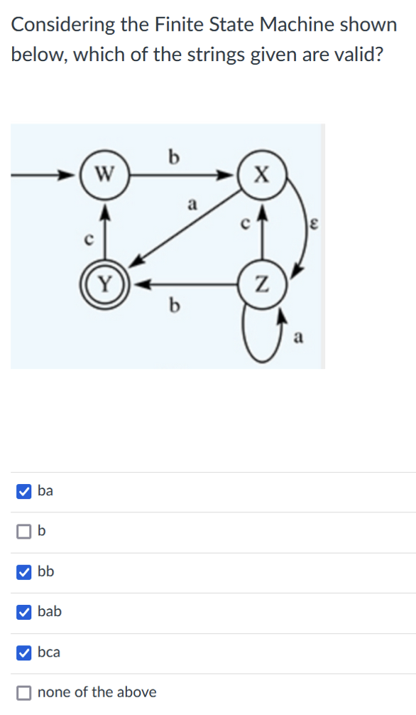 Solved Considering the Finite State Machine shown below, | Chegg.com