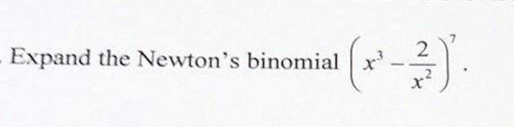 Solved Expand the Newton's binomial | Chegg.com