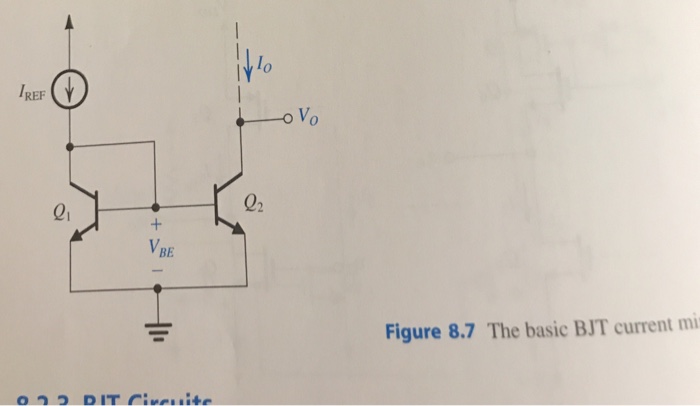 Solved 8.8 Consider the basic bipolar current mirror of Fig. | Chegg.com