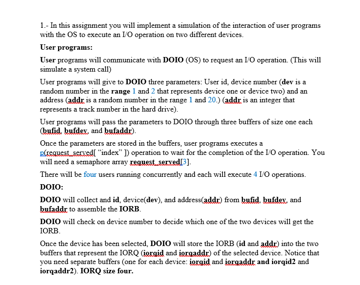 Solved For this, I don't actually need to write the code. | Chegg.com