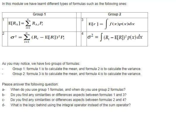 Solved In this module we have learnt different types of | Chegg.com