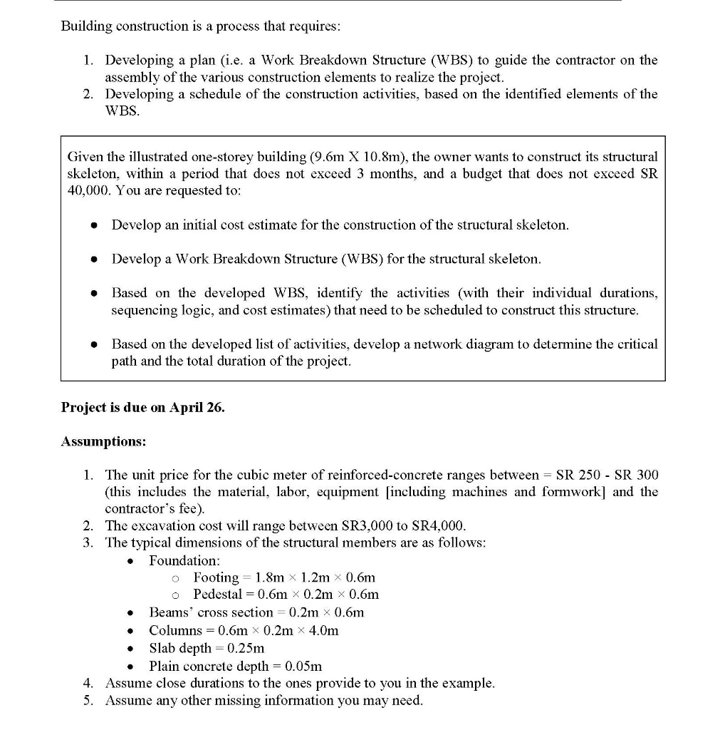 Building construction is a process that requires: 1. | Chegg.com