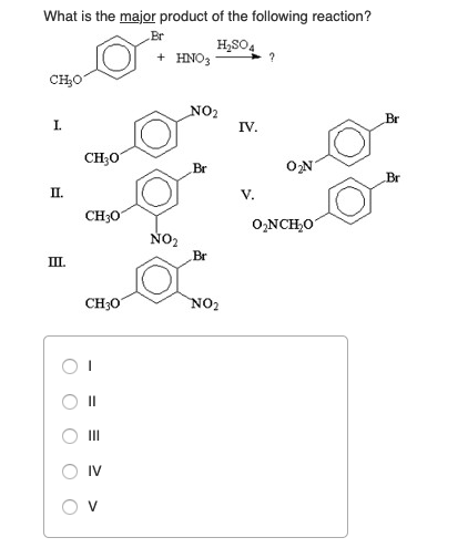 Solved What is the major product of the following reaction? | Chegg.com