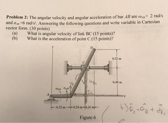 Solved Problem 2: The angular velocity and angular | Chegg.com
