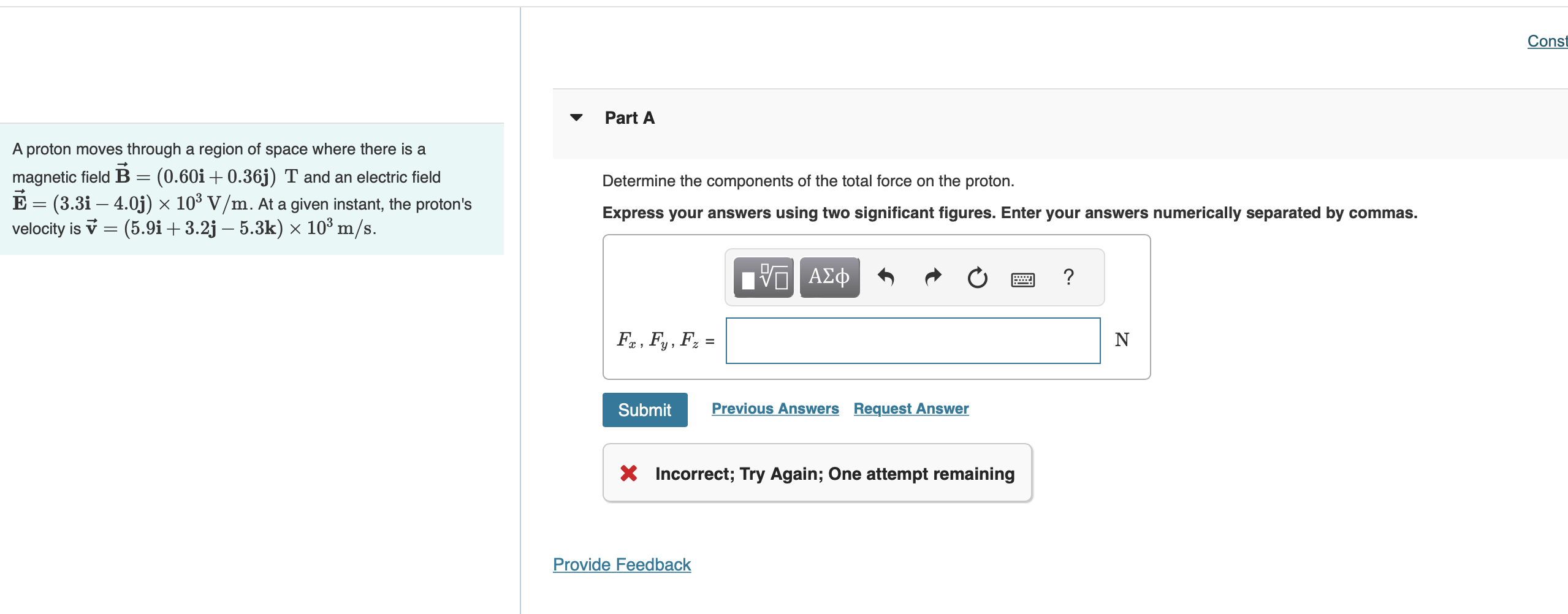 Solved Determine the components of the total force on | Chegg.com