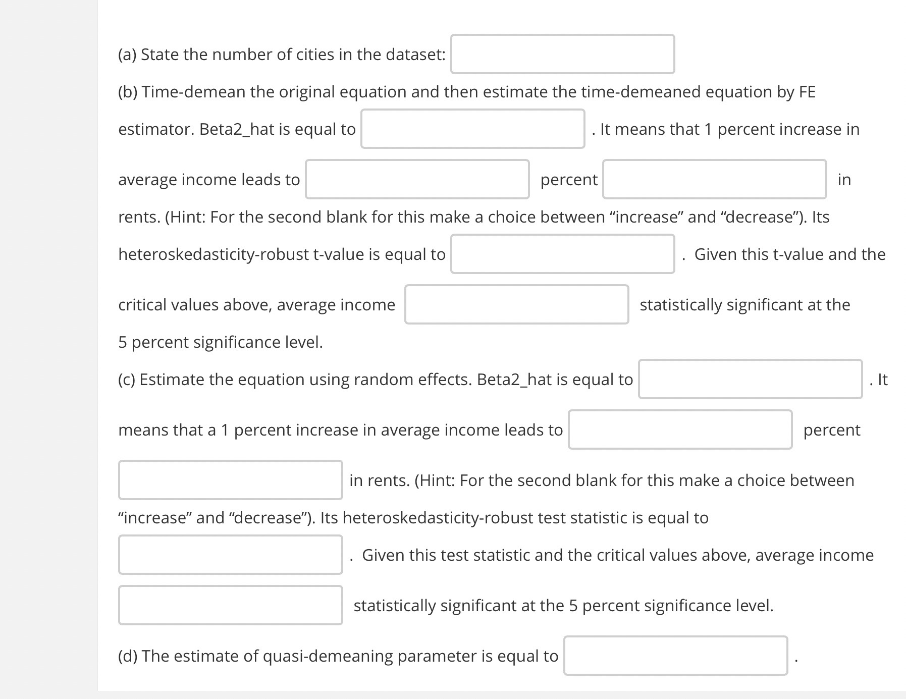 Solved Use the data in rental_a.rds for this exercise. Find | Chegg.com