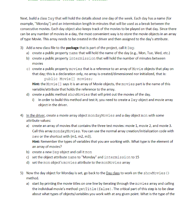 Solved Help Completing The Following Java Assignment Please 