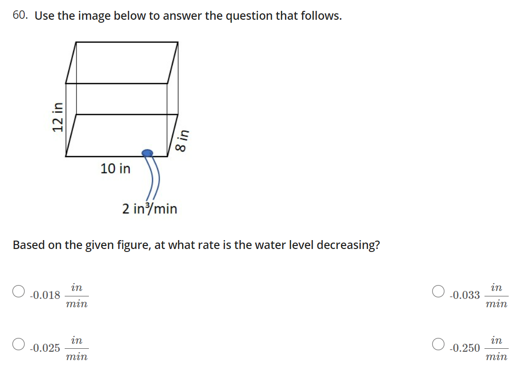 Solved 60. Use the image below to answer the question that | Chegg.com
