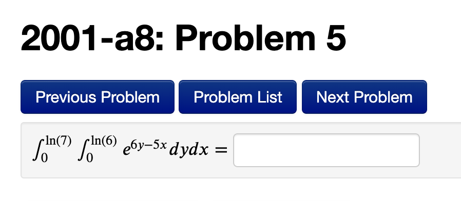 Solved 2001-a8: Problem 3 Previous Problem Problem List Next | Chegg.com